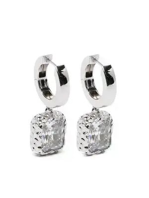 DARKAI Textured Drop Earrings - Silver