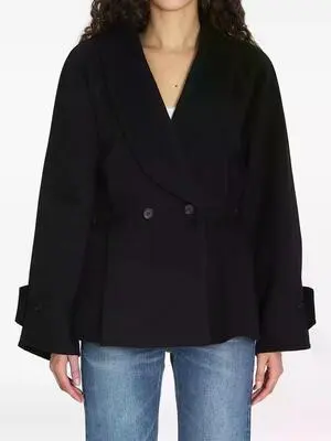 Chloé Shawl-collar Coat - Black