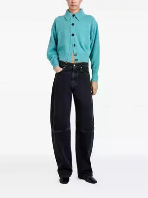 Proenza Schouler Rocio Buttoned Cardigan - Blue