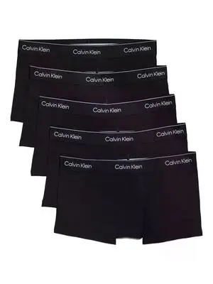 Calvin Klein Logo-waistband Boxers - Black