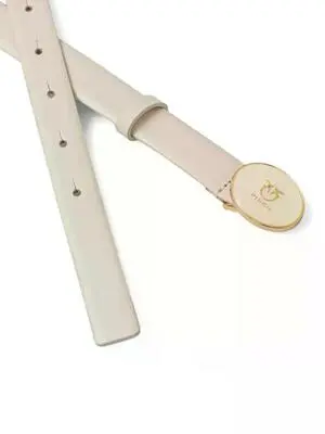 Pinko Logo-buckle Belt - Neutrals