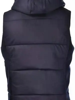 GRAN SASSO Button-fastening Gilet With Hood