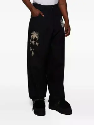BLUEMARBLE Bead-embroidered Trousers - Black