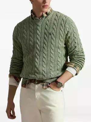 Polo Ralph Lauren Cable-knit Long-sleeved Sweater - Green
