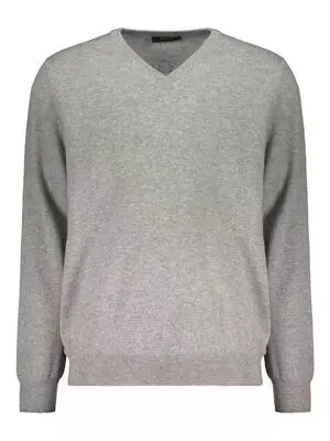 MOORER Long-sleeved V-neck Sweater