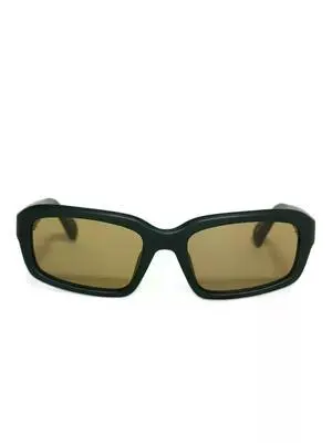 Jacquemus X Linda Farrow Marino Rectangle-frame Sunglasses - Black