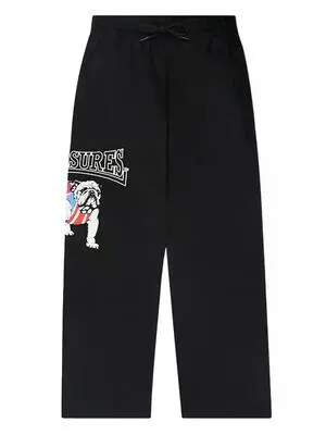 PLEASURES Bulldog Cotton Sweatpants - Black