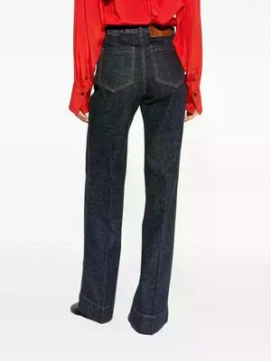 Victoria Beckham Alina Logo-patch Jeans