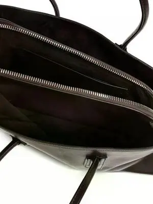 Attico La Passeggiata Medium Leather Tote Bag - Brown