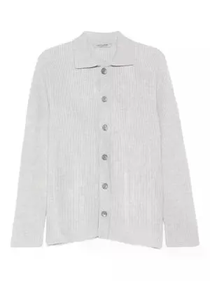 FILERIA Ribbed Knit Buttoned Cardigan