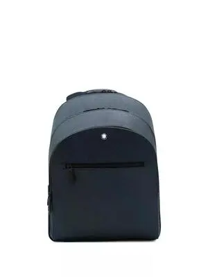 Montblanc Medium Zip Leather Backpack - Blue