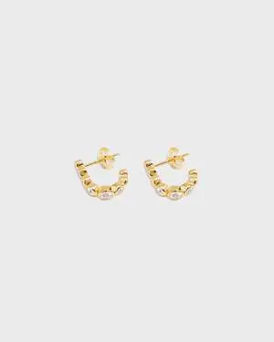 RAGBAG Odette 925 Sterling Silver Earrings - Gold