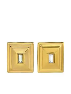HEAVEN MAYHEM Plaza Square Earrings - Gold