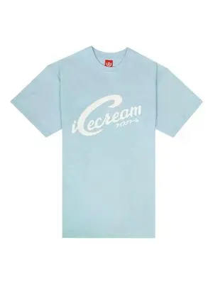 ICECREAM Script-logo Short-sleeve T-shirt - Blue