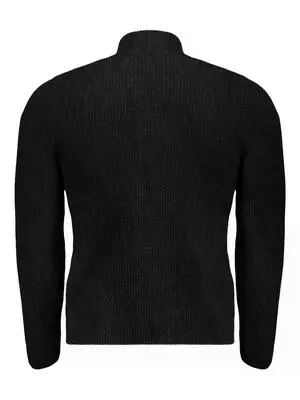 MOORER Ares-cah Zip-up Turtleneck Cardigan