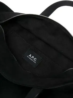 A.p.c. Small Le Drummer Toile Tote - Black