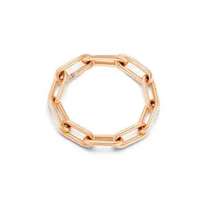 BRIONY RAYMOND Diamond Link Bracelet - 14 Karat Rose Gold