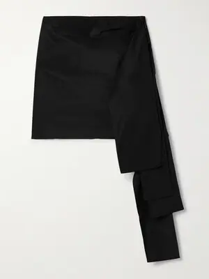 Tibi Draped Shell Mini Skirt