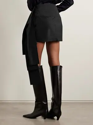 Tibi Draped Shell Mini Skirt