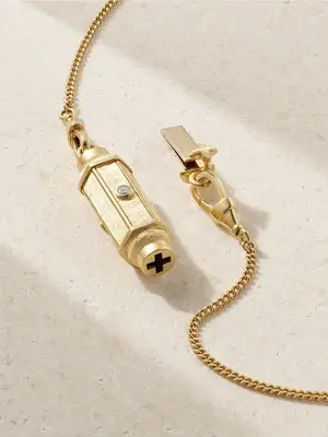MARIE LICHTENBERG Baby Locket 18-karat Diamond Necklace