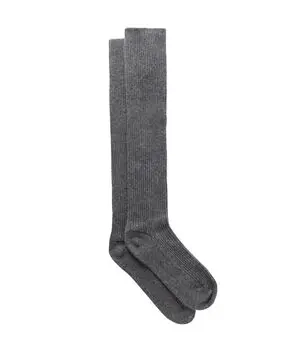 LISA YANG Zeraphine Cashmere Knee Socks - Gray
