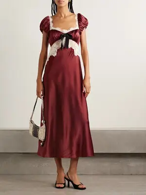 DÔEN Veda Silk-charmeuse Midi Dress