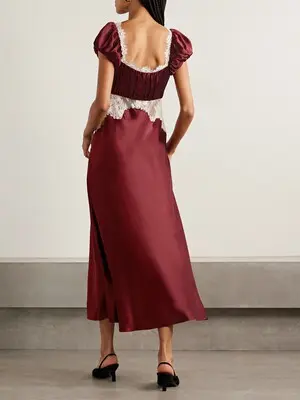 DÔEN Veda Silk-charmeuse Midi Dress