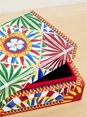 Dolce & Gabbana Caretto Printed Plexiglass Box