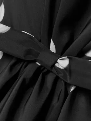 Bernadette Bodette Polka-dot Taffeta Gown