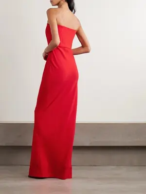 Bernadette Luna Strapless Crepe Gown