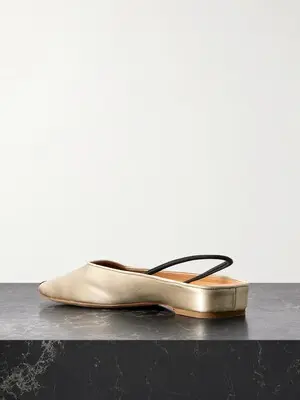 Calvin Klein Kate Satin Slingback Flats - Neutrals