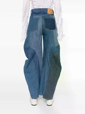 ANNI SALONEN Patchwork Ruffled Jeans