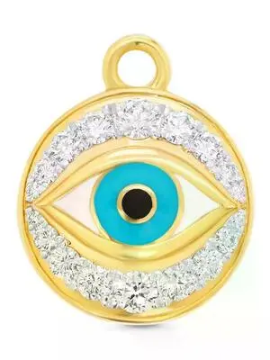 Sara Weinstock 18k Yellow Diamond Evil Eye Charm - Gold
