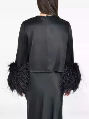 Lapointe Ostrich Feather Top