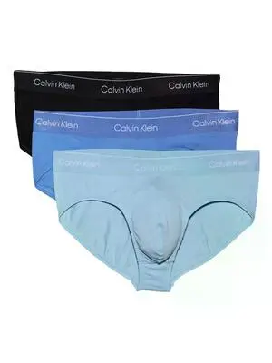 Calvin Klein Logo-waistband Briefs - Black