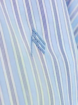 Attico Striped Logo-embroidered Shirt