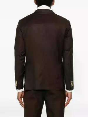 MANUEL RITZ Double-breasted Button Jacket - Brown