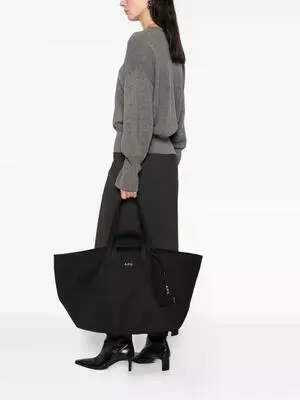 A.p.c. Le Drummer Toile Tote Bag - Black