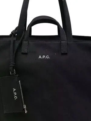 A.p.c. Le Drummer Toile Tote Bag - Black