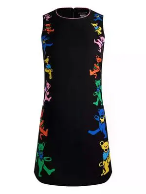 Alice + Olivia Clyde Bear-printed Mini Dress