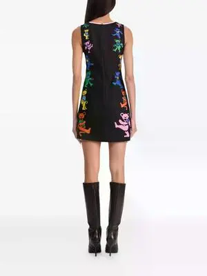 Alice + Olivia Clyde Bear-printed Mini Dress