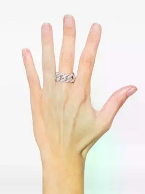 DARKAI Diamond-embellished Chain Ring