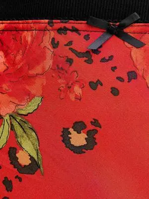 NEVER FULLY DRESSED Floral-print Midi Skirt