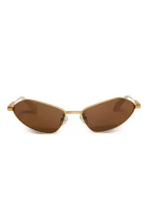Jacquemus X Linda Farrow Geometric Sunglasses - Gold