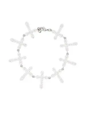 DARKAI Cross Tennis Bracelet - Silver