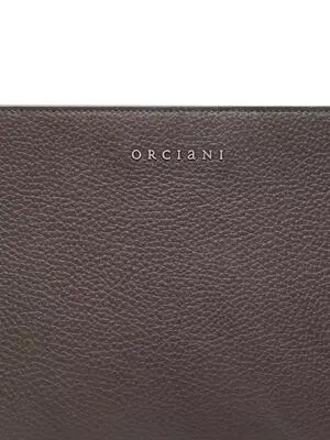 ORTIGNI Leather Clutch - Brown