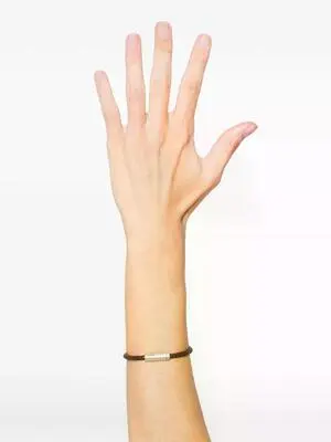 Le Gramme 7g Cable Leather Bracelet