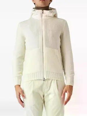 GRAN SASSO Hooded Knit Zip-up