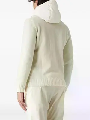 GRAN SASSO Hooded Knit Zip-up