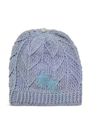 Chrome Hearts Star-patch Beanie - Blue